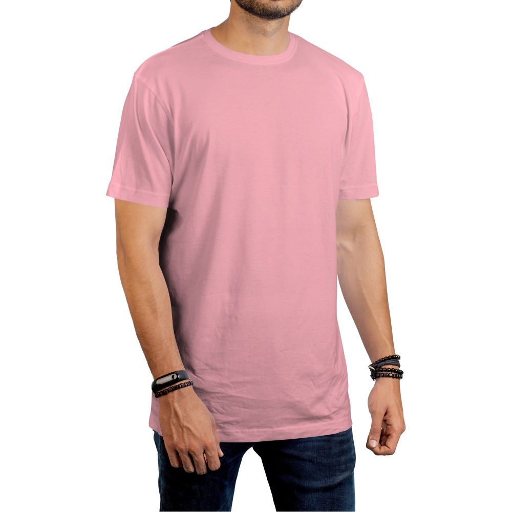 Camisa, Camiseta Básica Lisa Rosa 100% Algodão Premium Fio 30.1 ...
