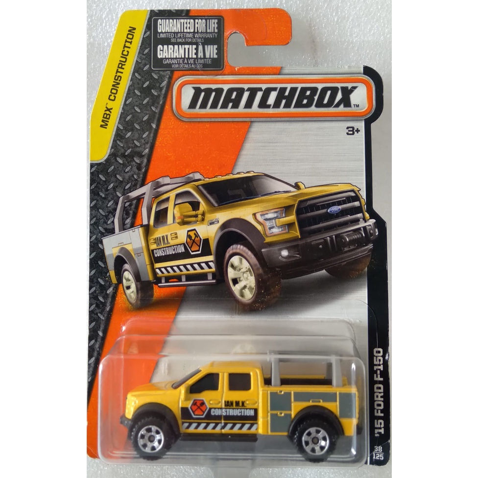 Matchbox 2015 Ford F-150 Contractor Truck MBX Construction | Shopee Brasil