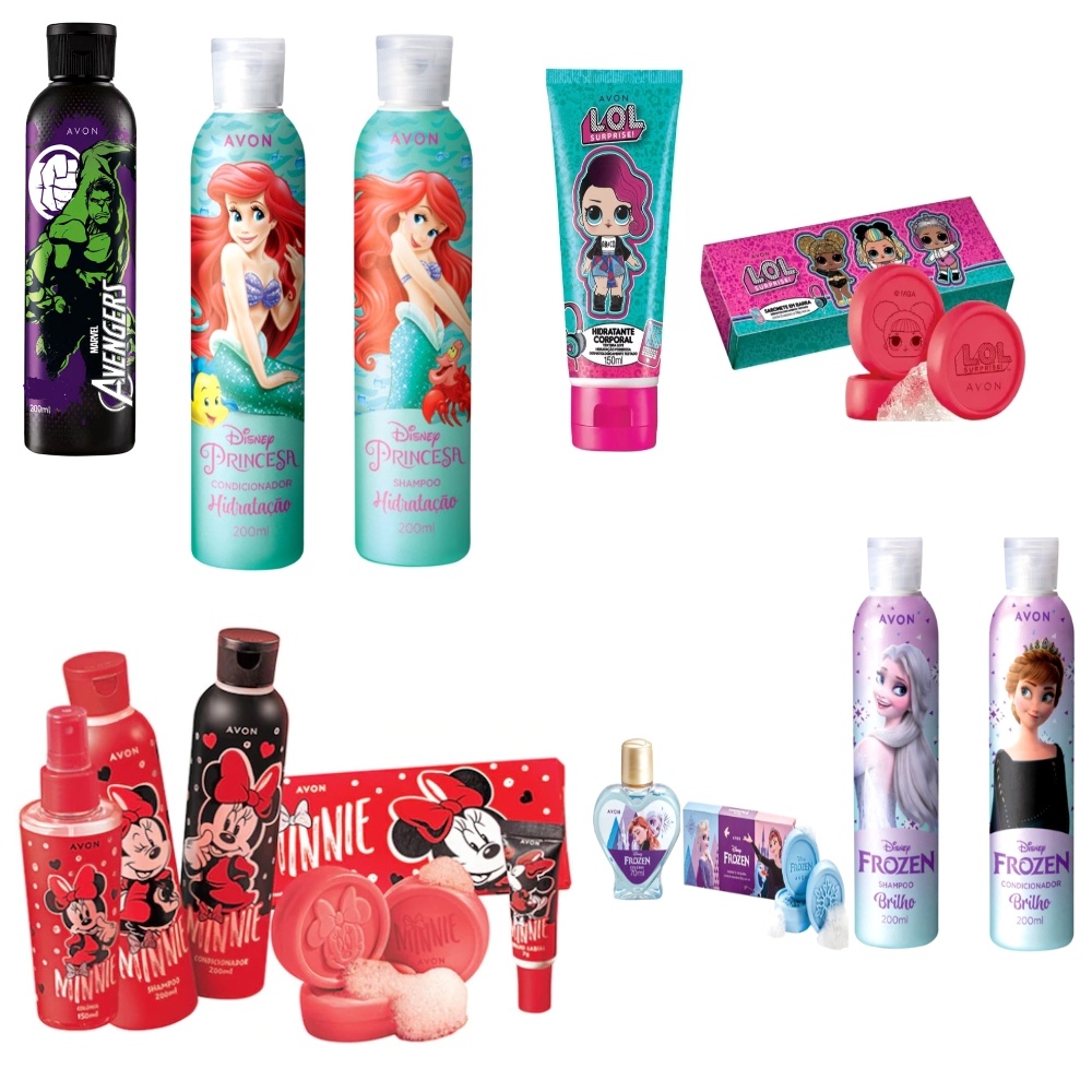 Kit Presente Infantil Feminino Shampoo Condicionador Hidratante ...