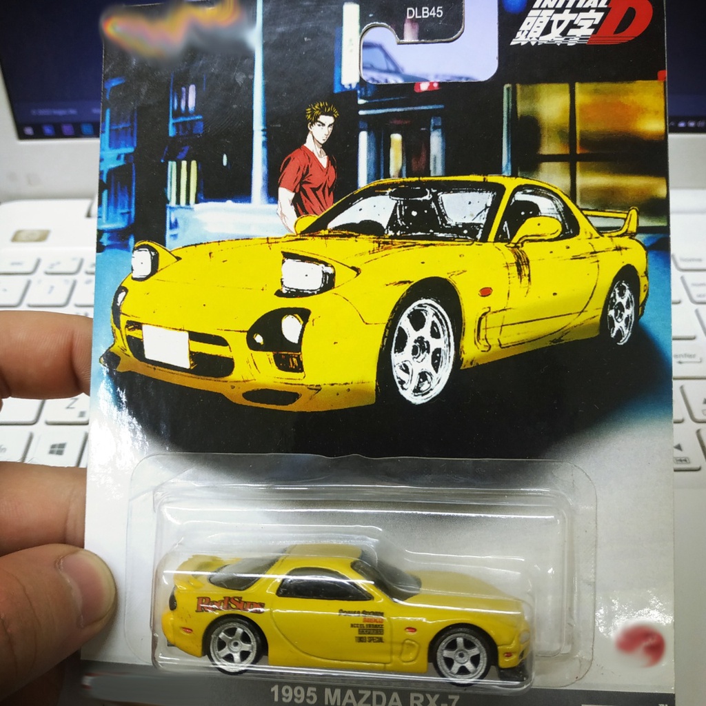 CUSTOM Hot Wheels - Mazda RX7 - Initial D Cartelado - Escorrega o Preço