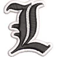 Patch bordado death note L e Kira termocolante | Shopee Brasil