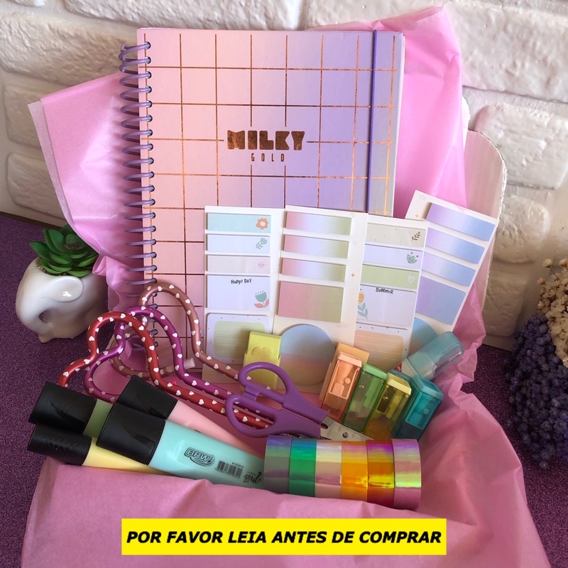 Kit papelaria fofa kawaii tamanho G | Shopee Brasil