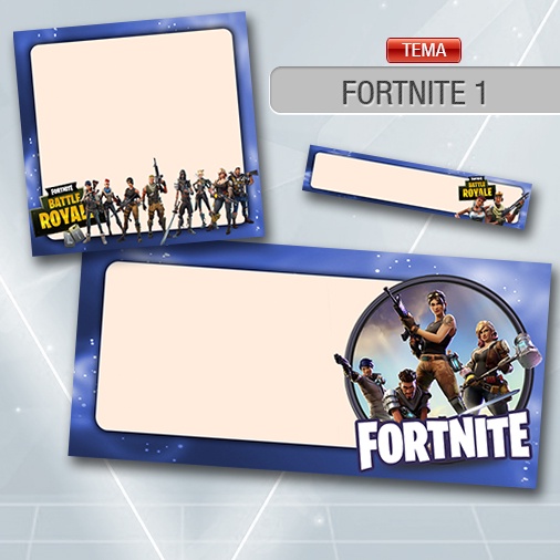 Etiqueta Escolar Personalizada - FORTNITE 1 | Shopee Brasil