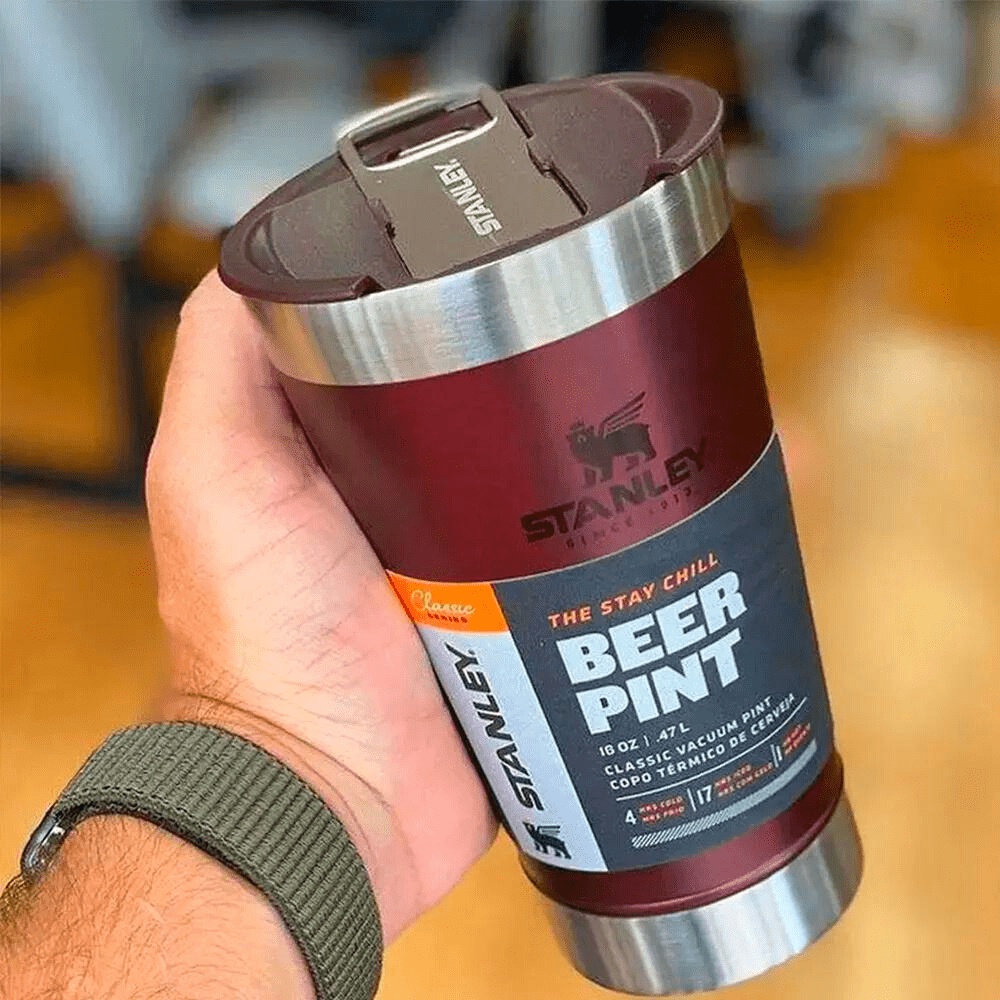 Copo Stanley Térmico C/tampa Cerveja Chop Inox Extra - Escorrega o Preço