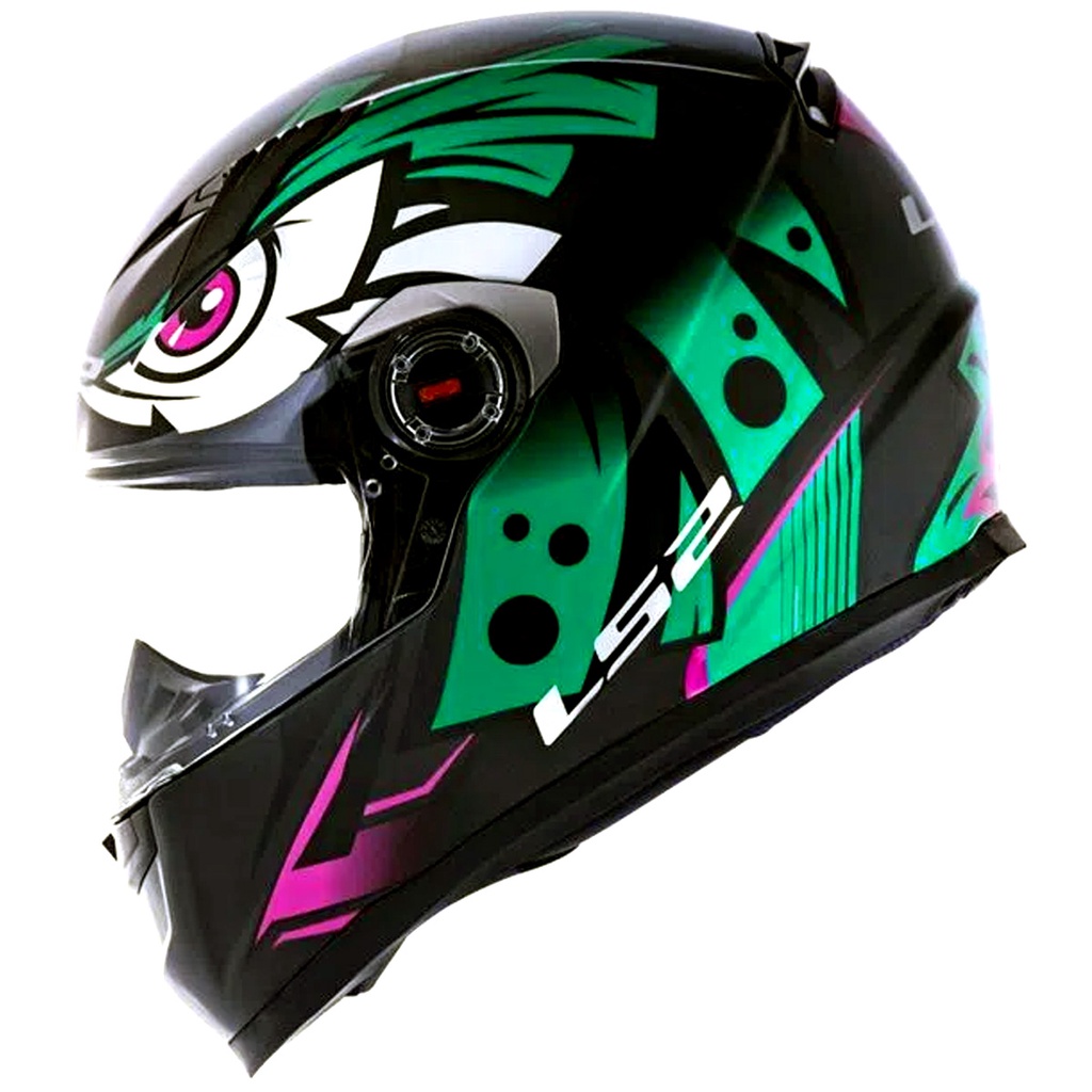 Capacete Fechado Masculino Feminino LS2 FF358 Tribal Verde | Shopee Brasil