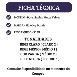 Base De Rosto Maquiagem Base Liquida Alta Cobertura Matte | Shopee Brasil