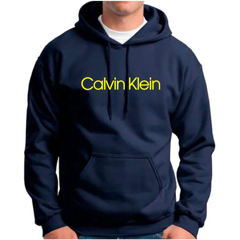 Moletom Calvin Klein Masculino e Feminino Blusa De Frio Moleton Canguru ...
