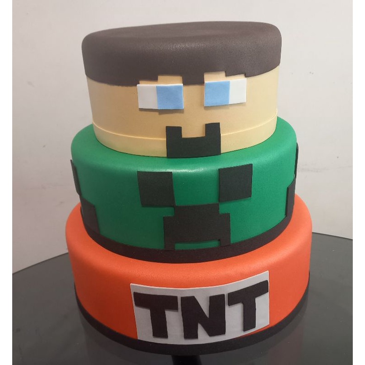 Bolo Fake Minecraft | Shopee Brasil