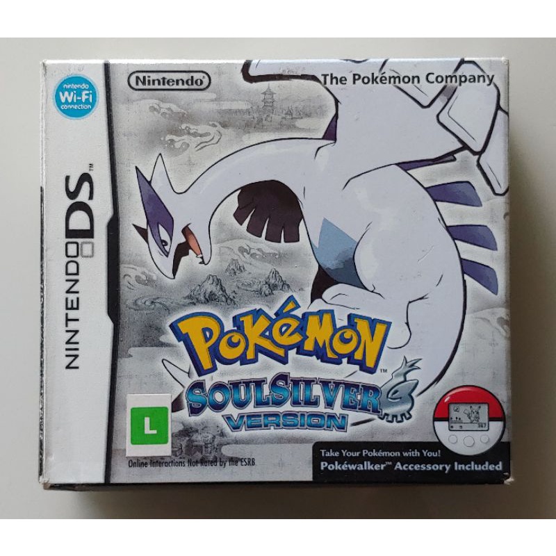 POKÉMON SOUL SILVER CAIXA ORIGINAL PARA O JOGO E A POKEWALKER ...