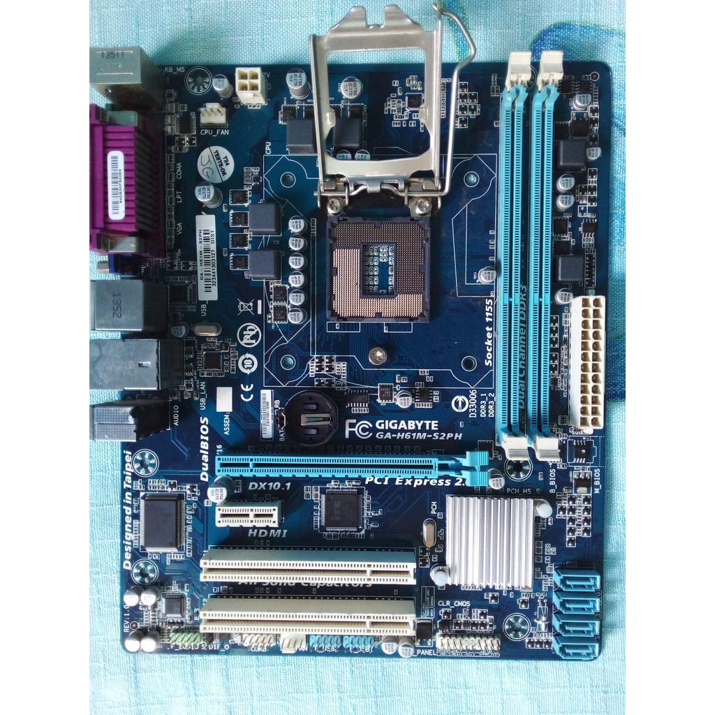 Placa Mãe Gigabyte Ga-h61m-s2ph 1155 Ddr3 Com Defeito Sucata | Shopee ...