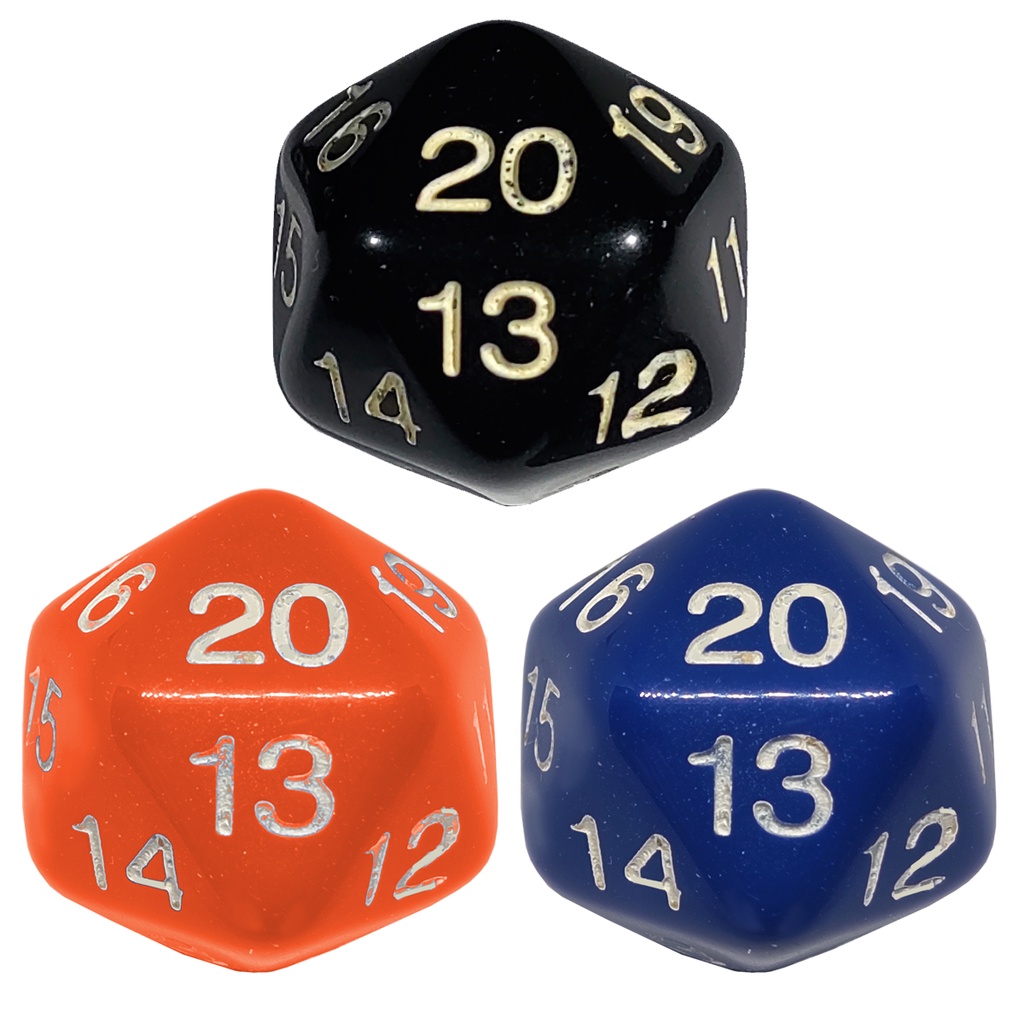 Dado RPG D20 - 20 Lados Dice 22x22 mm | Shopee Brasil