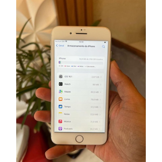 iphone 8 plus 256gb - branco | Shopee Brasil