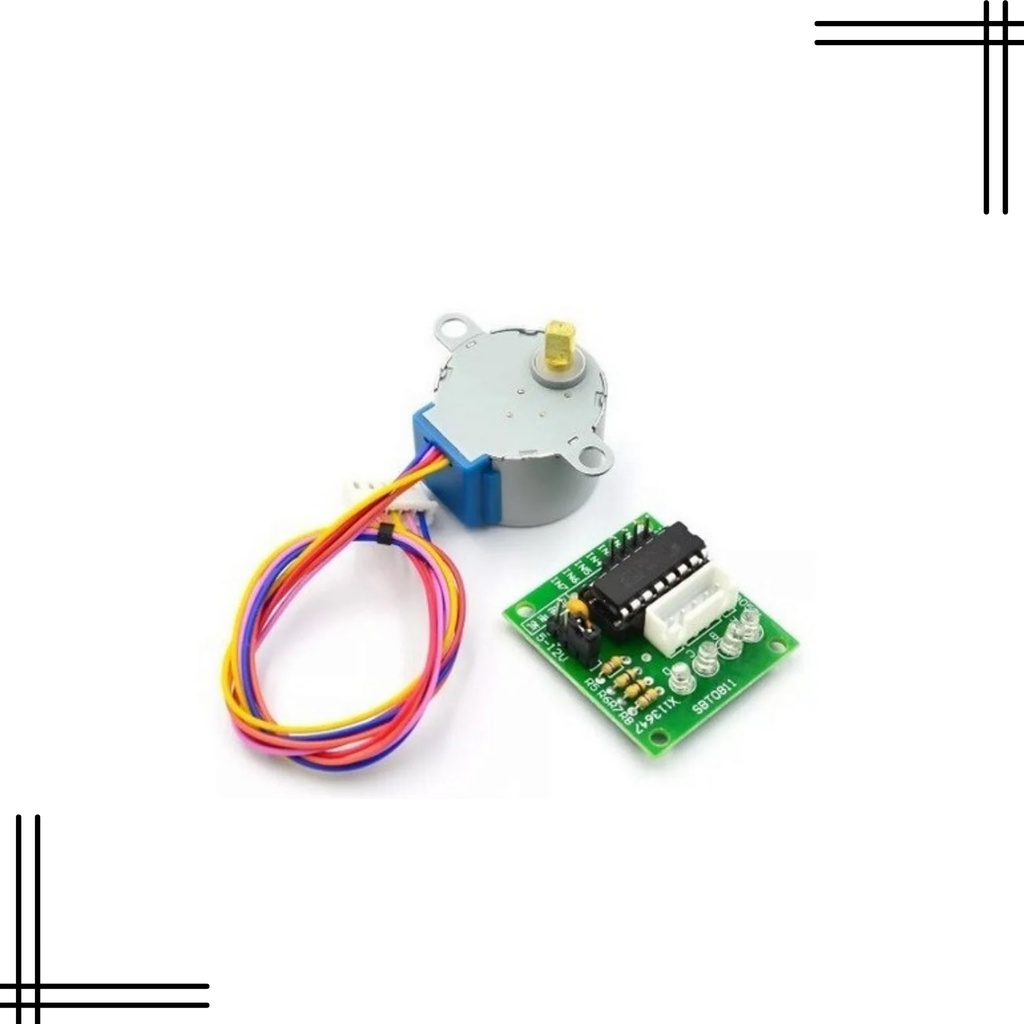 Motor De Passo Com Driver Uln2003 Ideal Para Projeto Arduino | Shopee Brasil