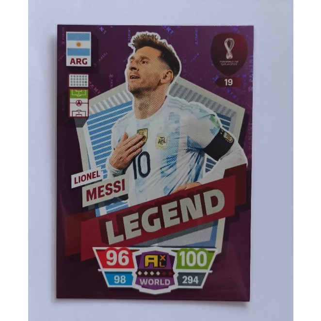 Card Legend Messi Adrenalyn XL Copa do mundo 2022 - Desconto no Preço