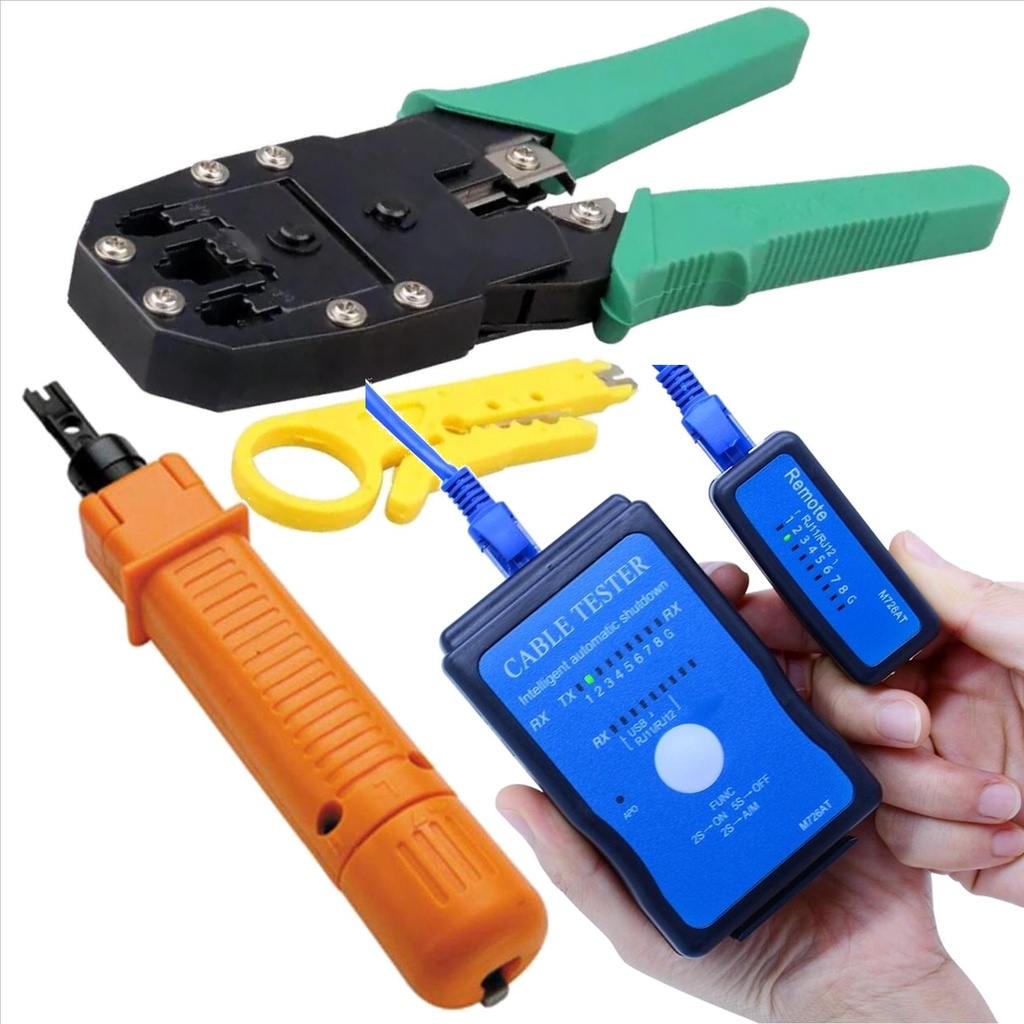 Alicate Punch Down Inserção Femea P/ Keystone RJ45 Crimpagem RJ45 Fêmea ...