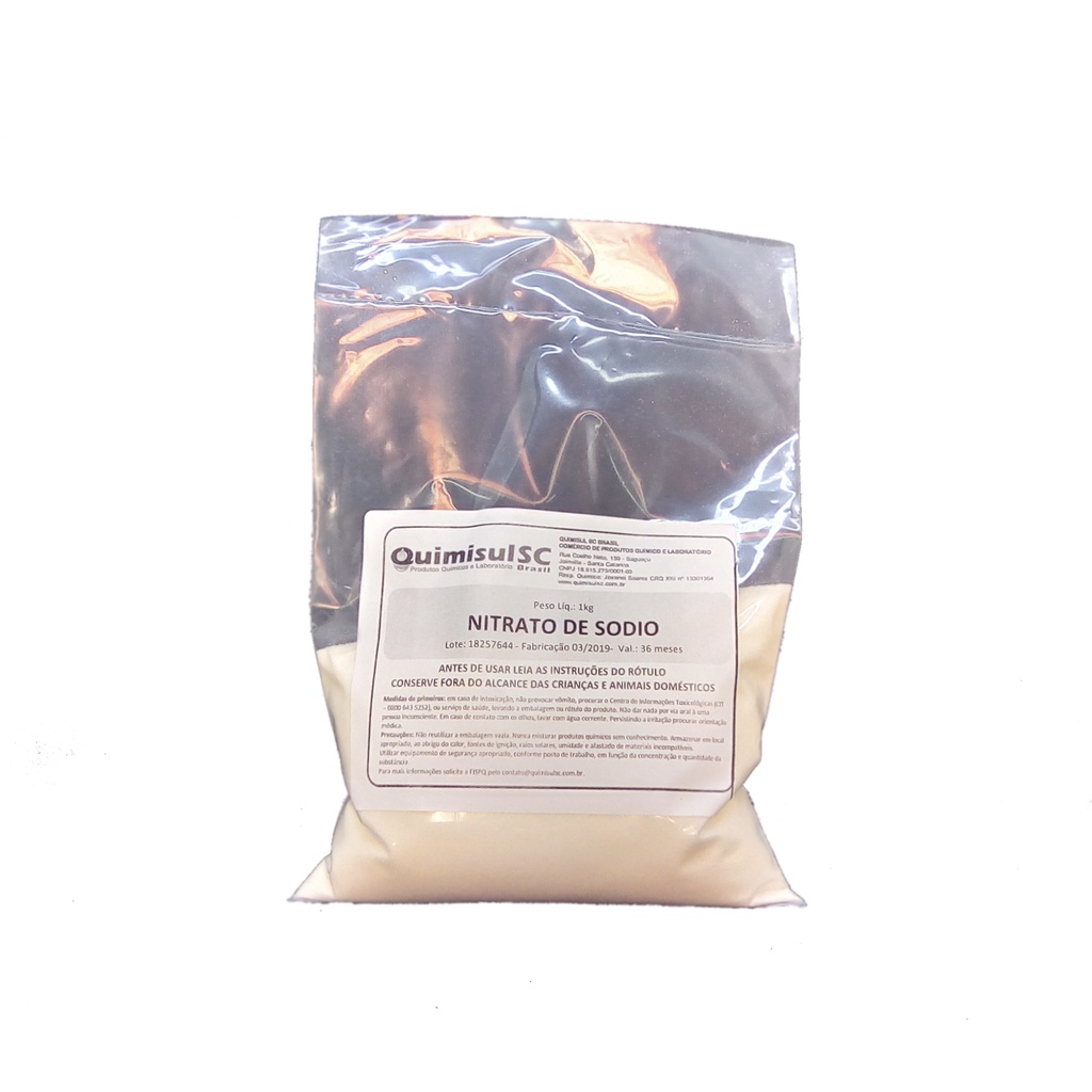 Nitrato de sódio 1 kg -- salitre do Chile - Escorrega o Preço