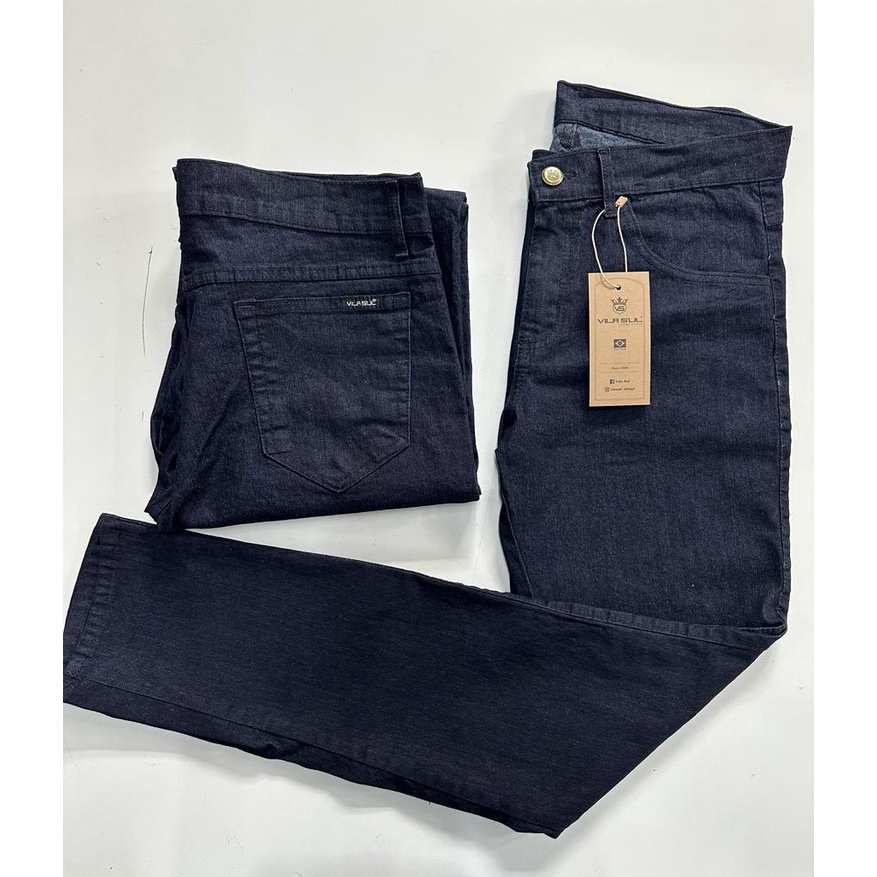 Calça Masculina Jeans Tradicional Básica Com Elastano Escorrega O Preço