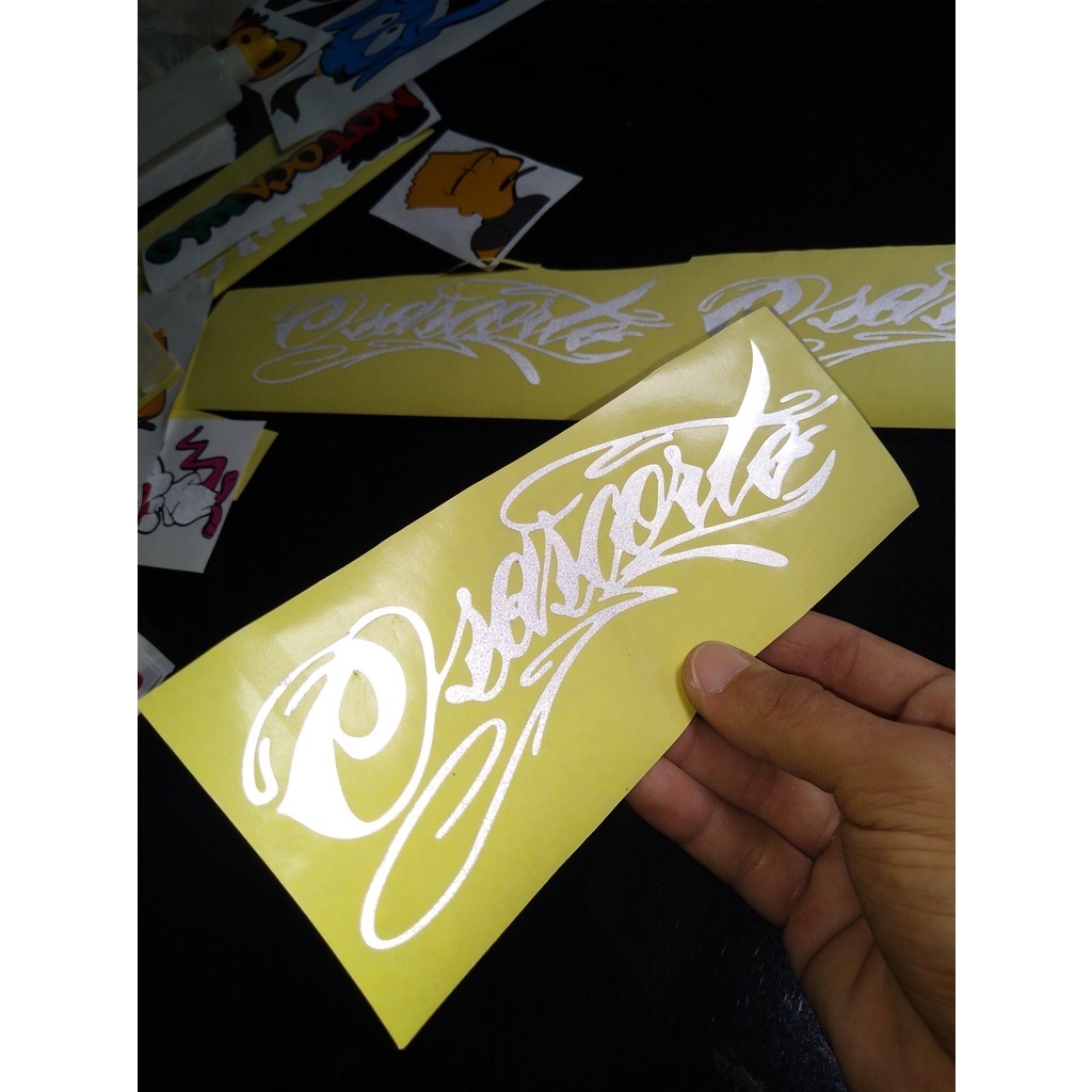 ADESIVO OSASCORTE REFLETIVO / GRAU OSASCORTE / 244 ADEISVO PARA MOTO / VISEIRA/ BRILHA NO ESCURO ...