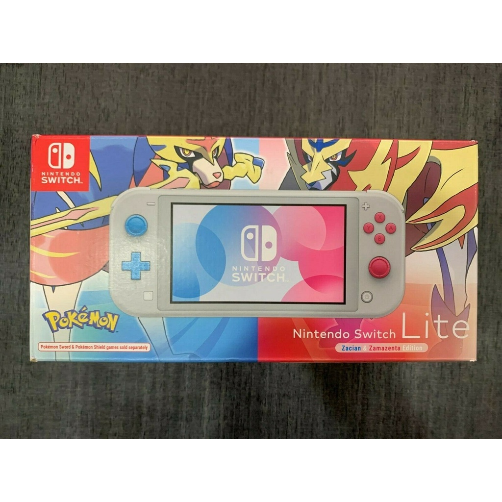NOVO Nintendo Switch Lite Pokémon Zacian e Zamazenta Edição 32GB Cinza ...