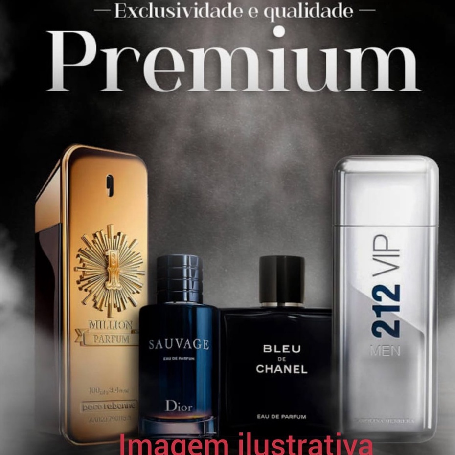 Kit 4 Perfume 100ml, 1 MIllion, Sauvage, Blue Chanel, 212 Men | Shopee ...
