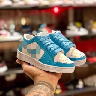 Tenis Nike Dunk BEBE Menino e Menina Novidade Azul e Branco Sucesso De ...