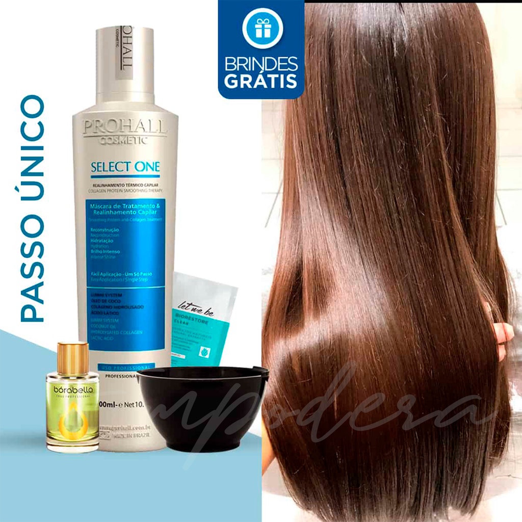Kit Progressiva Prohall Select One Sem Formol Realinhamento Térmico ...
