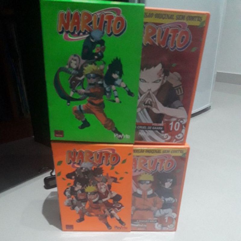 Naruto Box 1 e Box 2 Dual disc dvd raridade. | Shopee Brasil