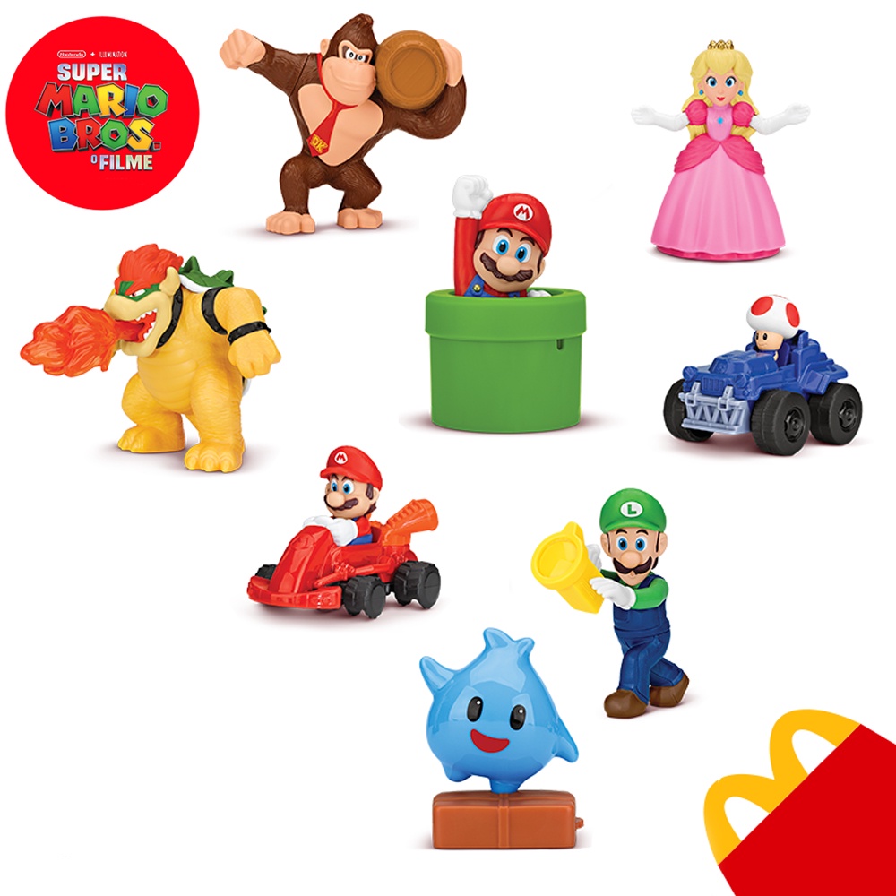 Brinquedo Mario Mc Donalds Super Mario o Filme | Shopee Brasil