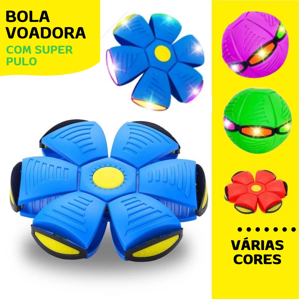 Bola Voadora Mágica Brinquedo Bola Disco UFO Grande Colorida Com Led ...