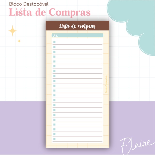 Checklist de compras | Shopee Brasil