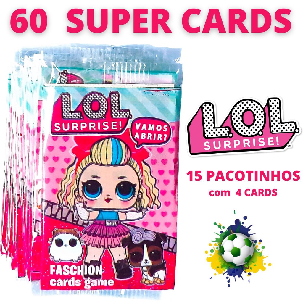 200 CARDS LOL Surprise / 50 pacotinhos. | Shopee Brasil