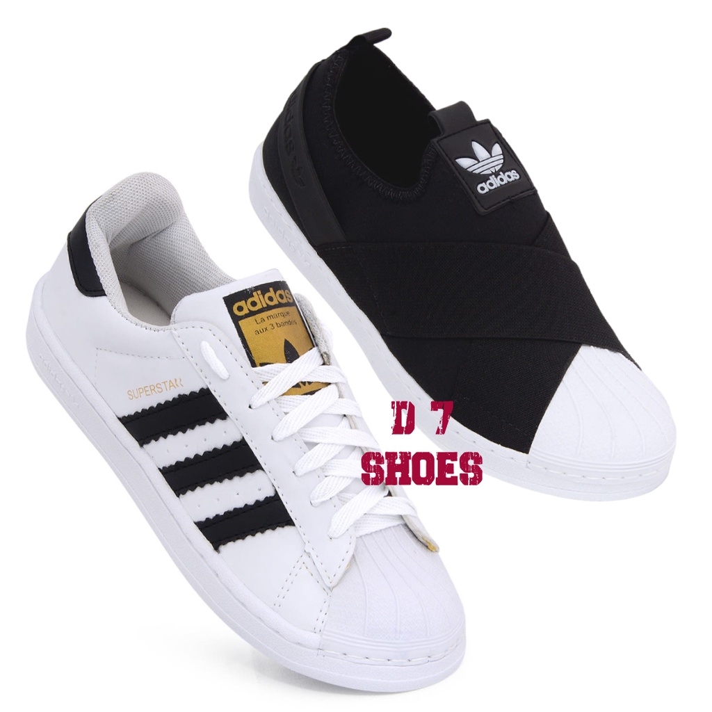 Kit 2 Tenis Super Star e Slip On Casual Masculino e Feminino ...