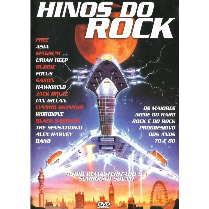 Dvd Original: Hinos Do Rock (Black Sabbath, Lynyrd Skynyrd, Saxon ...