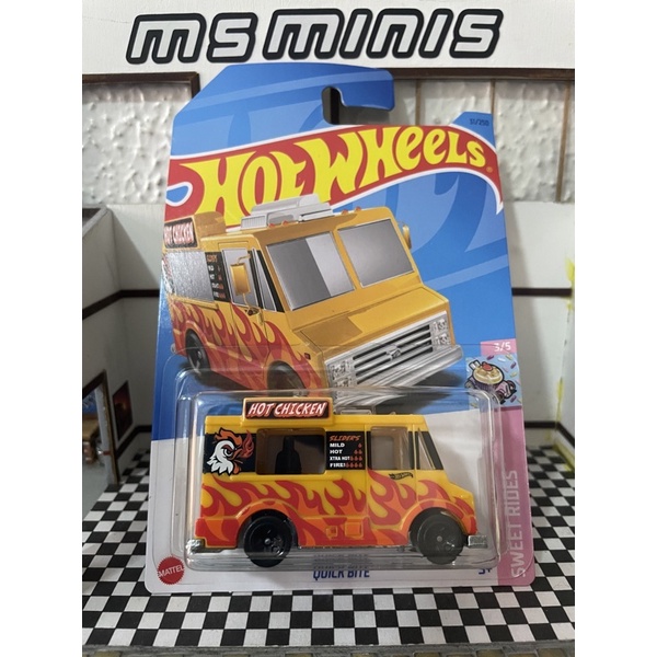 Hot Wheels 2023 - Quick Bite Hot Chicken - Hw Sweet Rides | Shopee Brasil