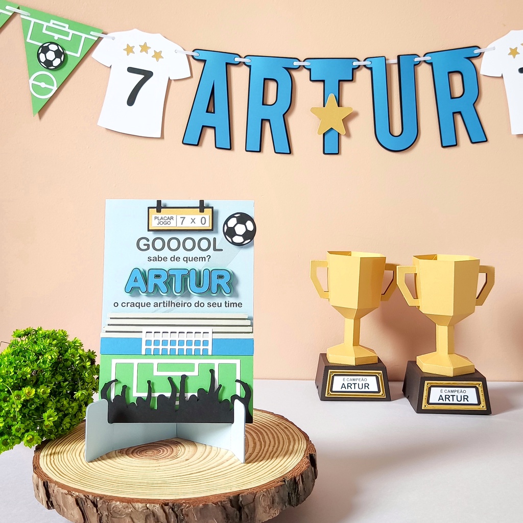 Display de mesa Tema Futebol | Shopee Brasil