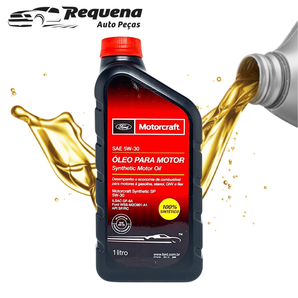 Óleo Ford Motorcraft 5W20 100% Sintético 1 lt - FORD NOVO WSS-M2C960-A1 ...
