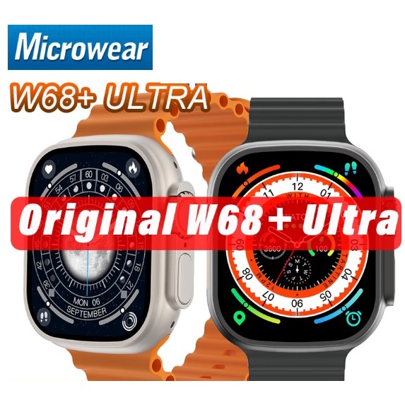 Smartwatch W68 Ultra Serie 8 Ip68 Nfc Global Tela 2 Pol 49mm Iwo Pro