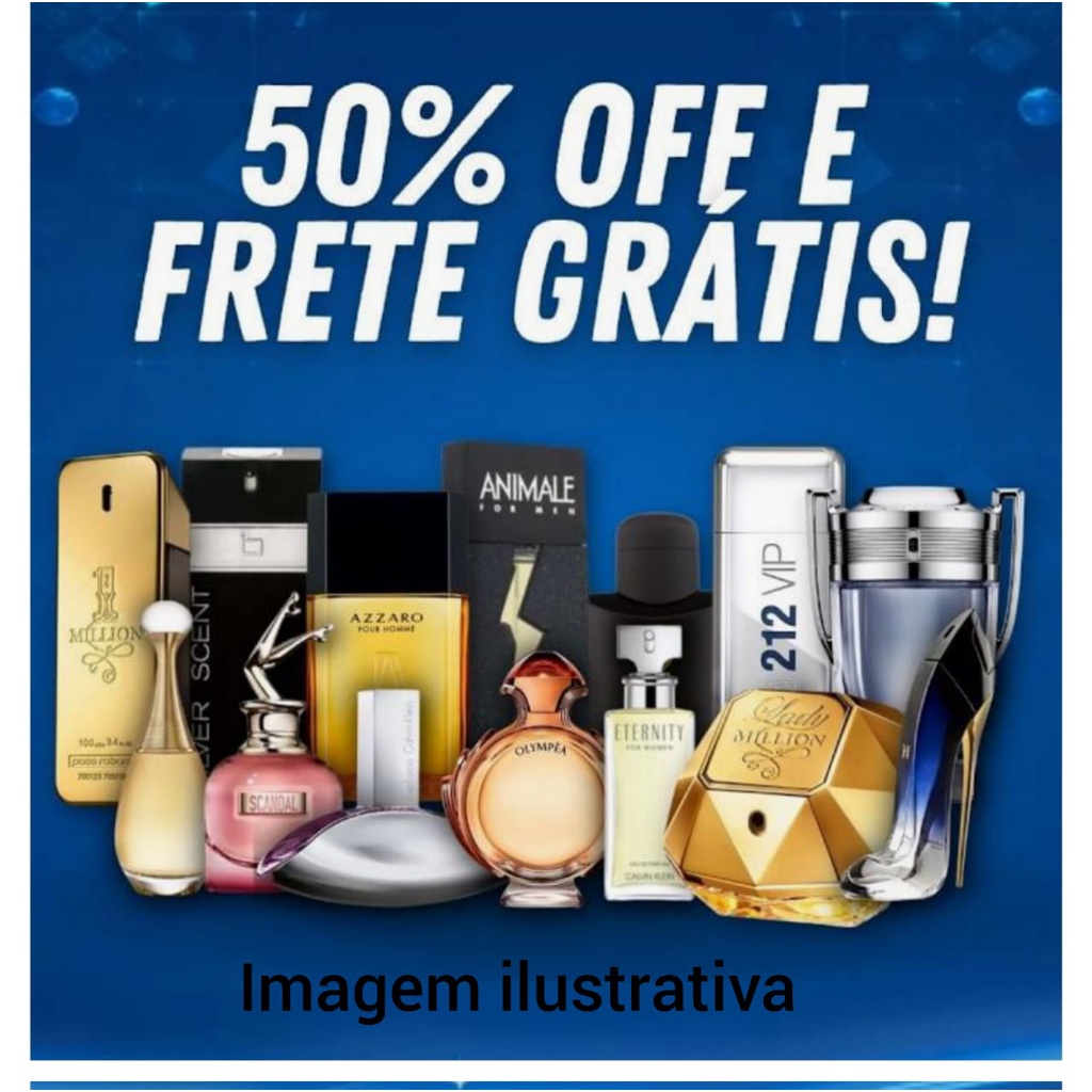 Kit 14 Perfume 100ml 1Million, Silver Scent, Azzaro, Animale, Ferrari ...
