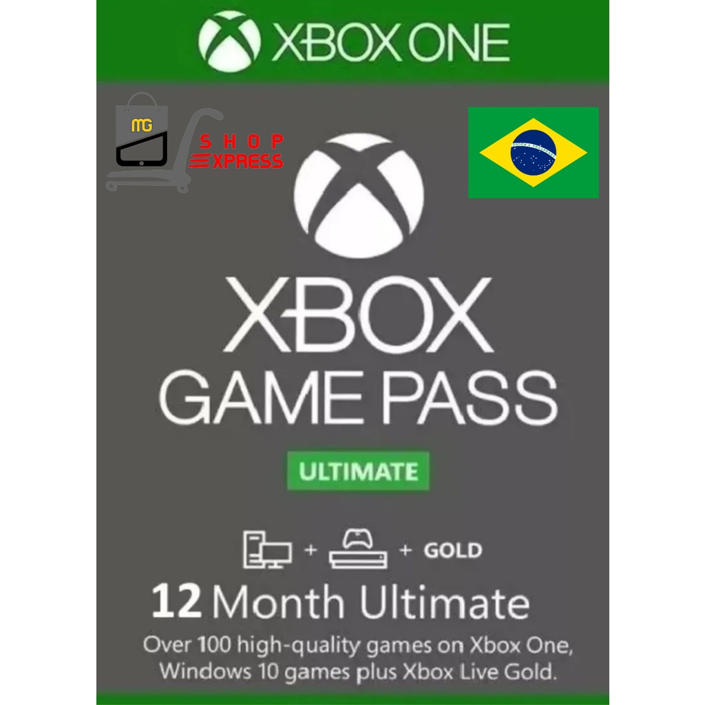 Xbox Game Pass Ultimate 12 meses Código 25 dígitos. - Desconto no Preço