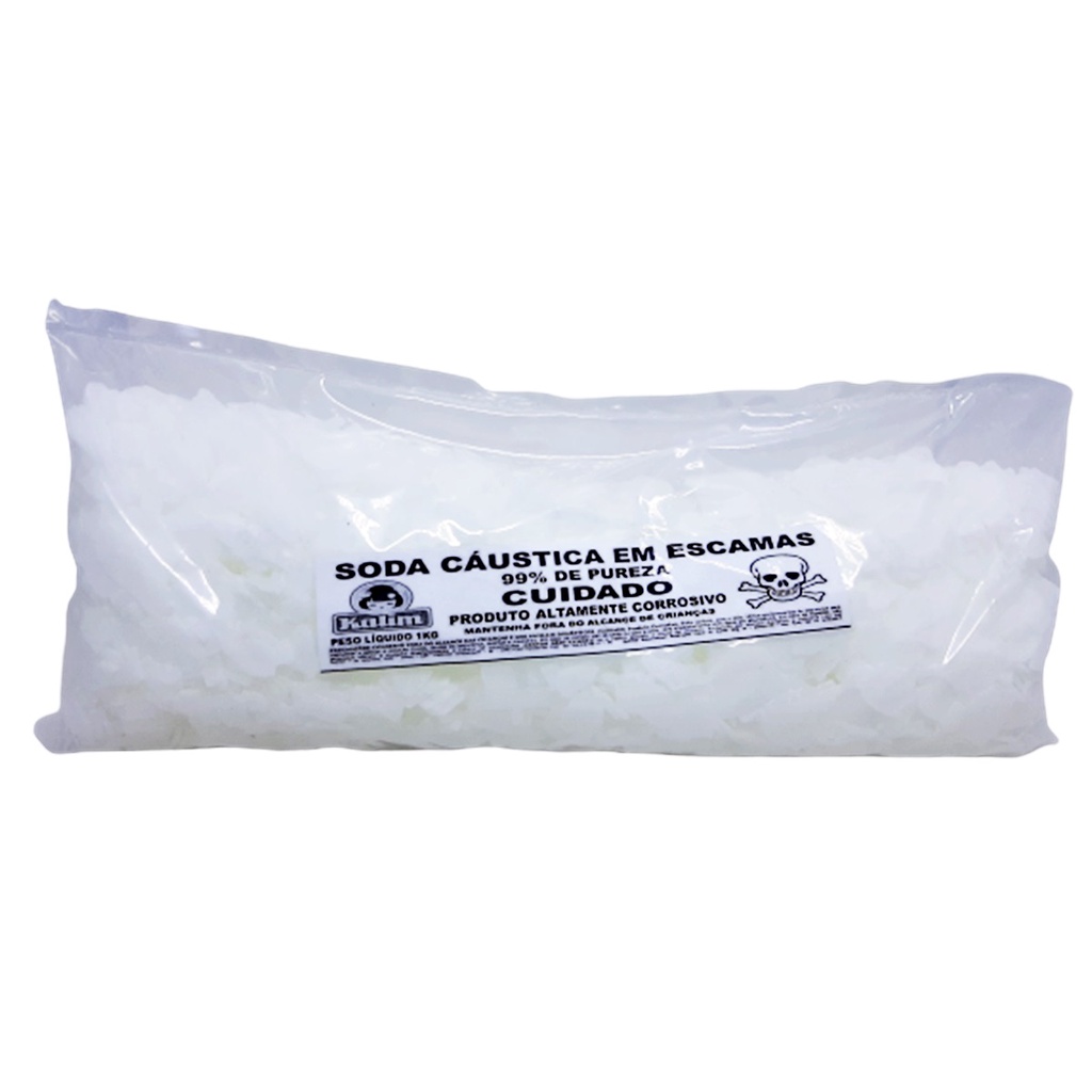 Soda Escamas 99% Direto Da Fabrica pacote 1kg - Desconto no Preço