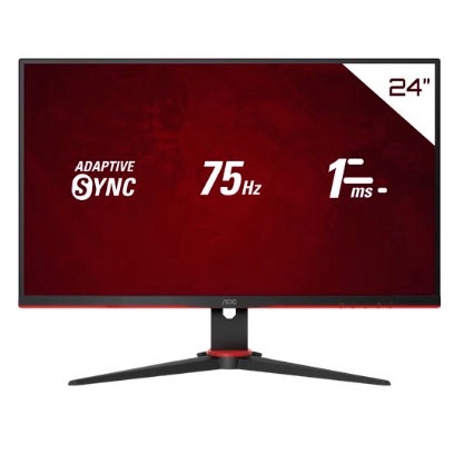 Monitor AOC Gamer Speed 24G2HE5 23,8" W-LED Full HD Widescreen IPS 75Hz 1ms HDMI VGA | Shopee Brasil