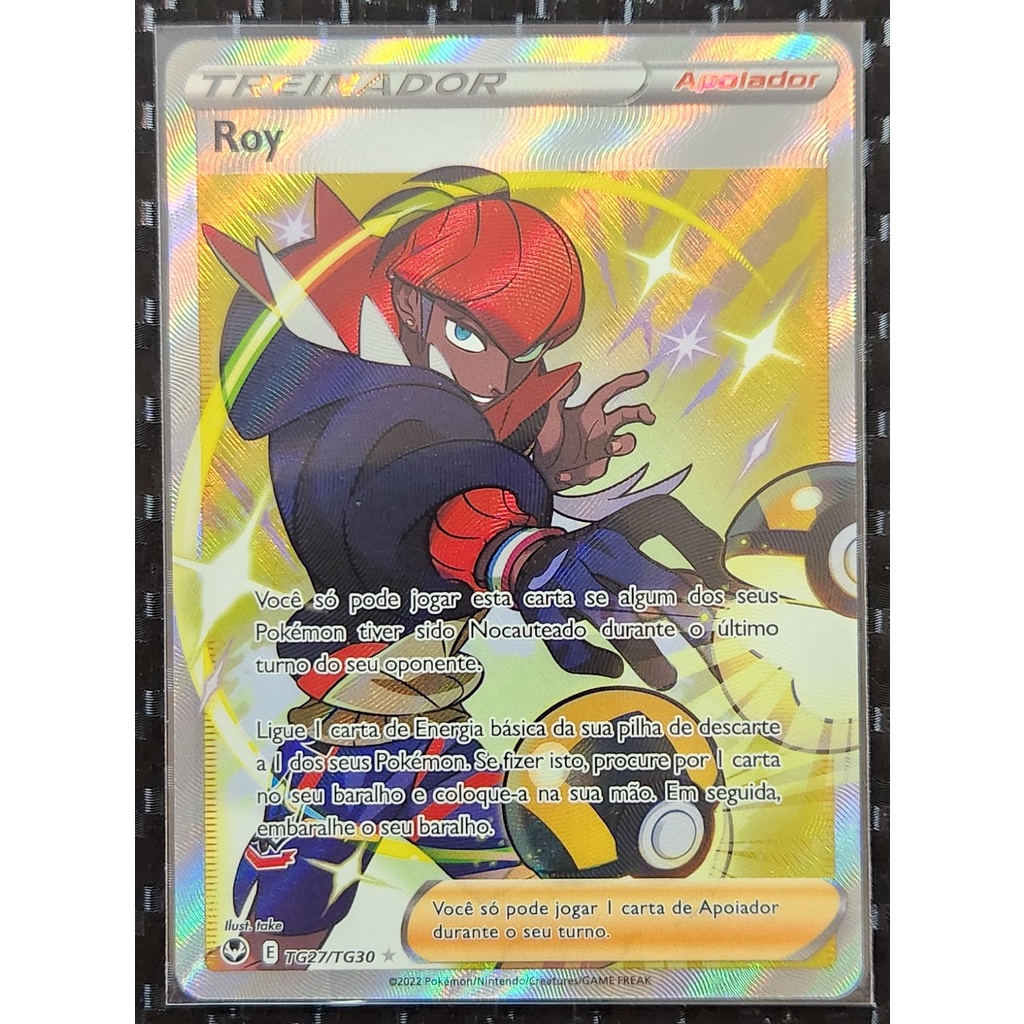 Carta Pokemon Roy (TG27/TG30) EE12 - Escorrega o Preço