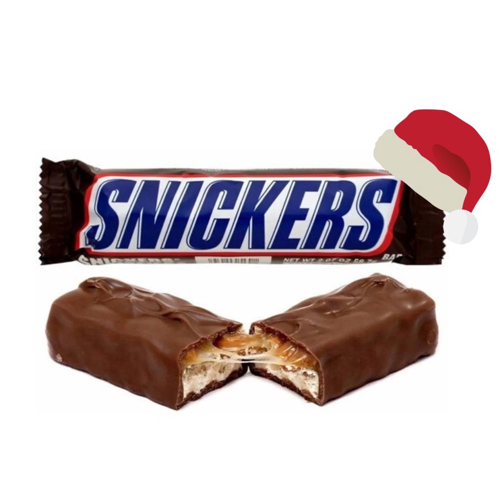 Snickers Unidade / Barra recheada com caramelo, amendoin e nougat ...