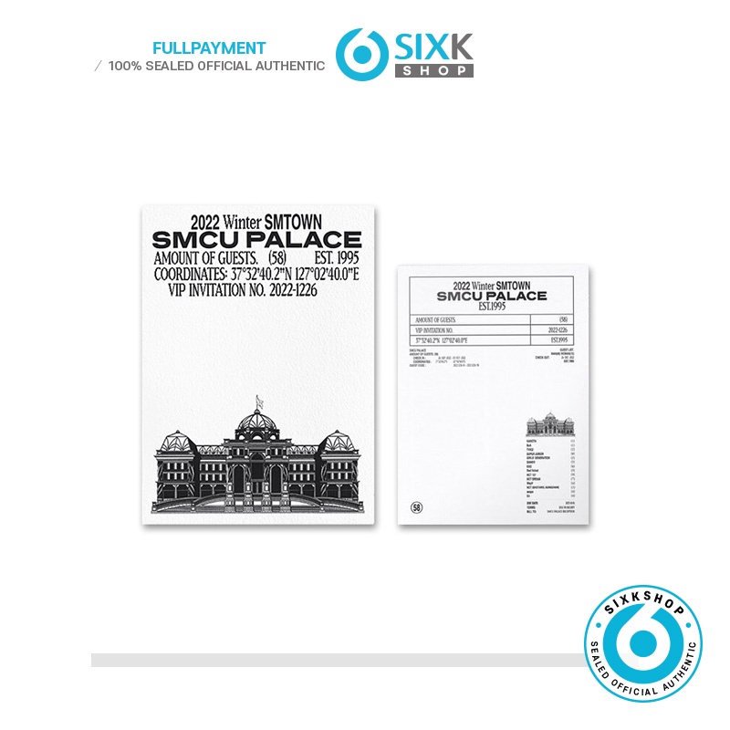 2022 Winter SMTOWN : SMCU PALACE Album (Portrait Book / PALACE) | Shopee Brasil