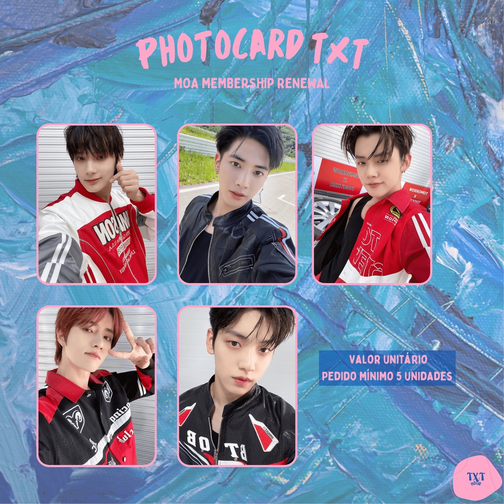 PHOTOCARD TXT (TOMORROW X TOGETHER) MOA MEMBERSHIP RENEWAL | kpop card ...