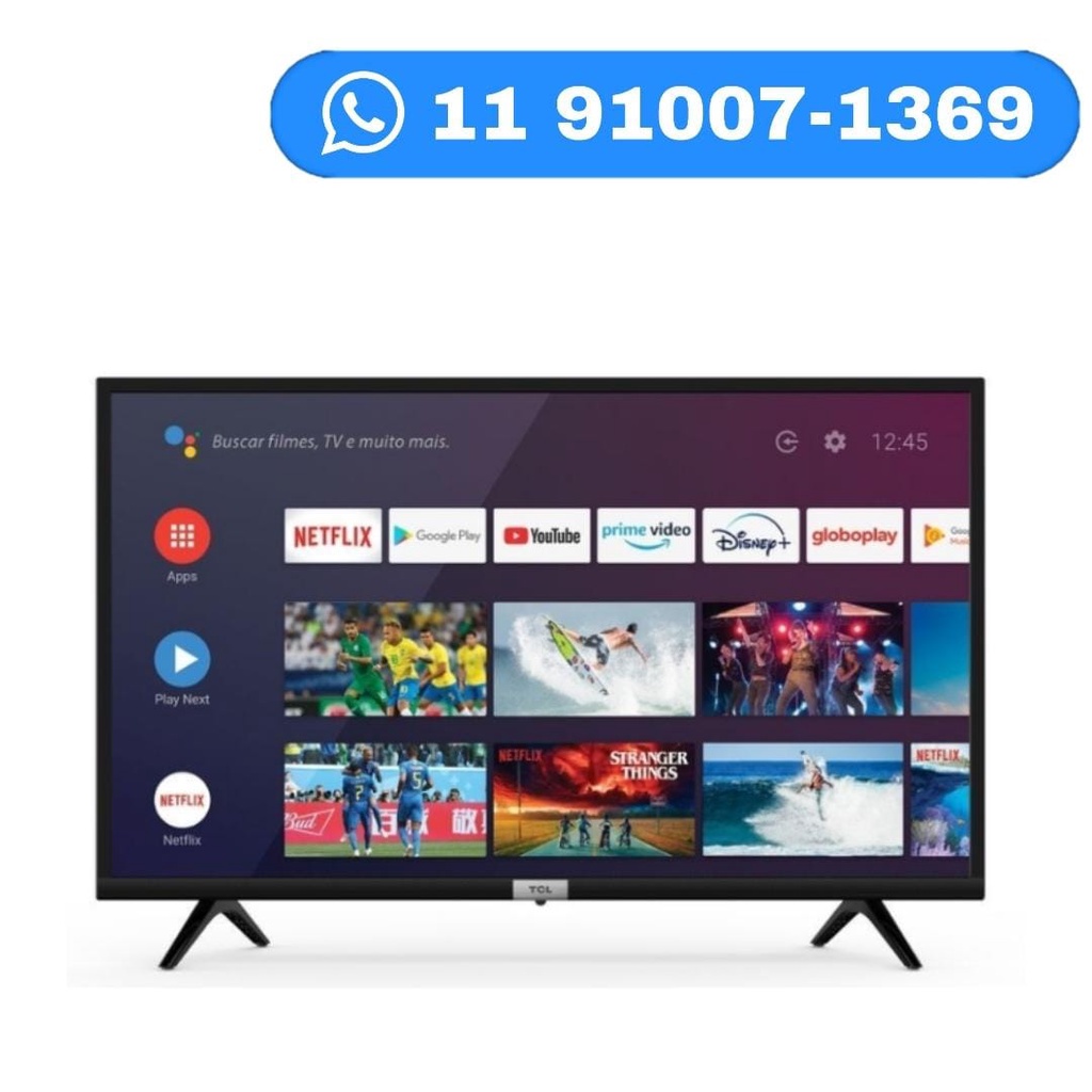Smart TV LED 32” TCL S5200 HD HDR Android com Bluetooth e Google ...