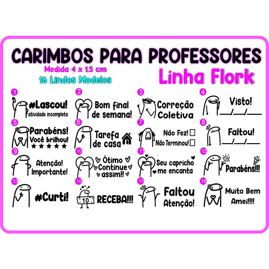 CARIMBO PARA PROFESSORES, ASSINATURAS e DIVERSAS APLICAÇÕES - tamanho ...