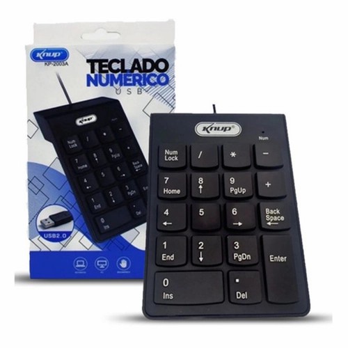 Teclado Numerico Para Notebook Usb Preto 18 Teclas Shopee Brasil