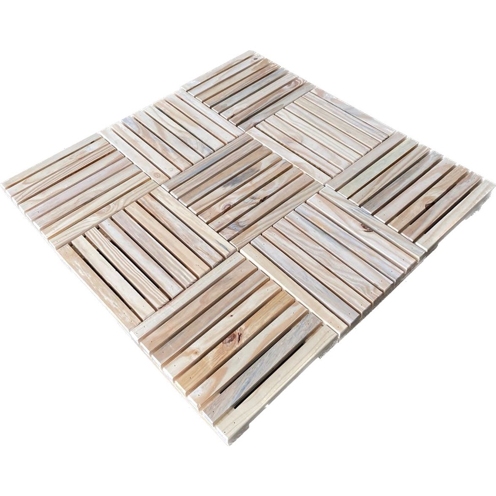 Kit 8 Decks De Madeira Modular 30x30cm Area Interna E Externa | Shopee ...