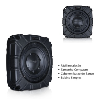 Caixa Slim Selada Bomber Passiva Subwoofer 8 Polegadas 200w | Shopee Brasil